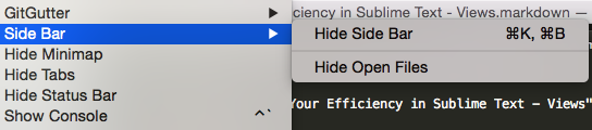 Maximizing Your Efficiency in Sublime Text - View Menu